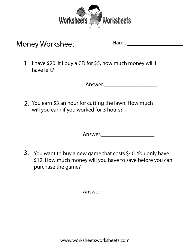 Money Word Problems Worksheet Worksheets Worksheets Money Word Problems Worksheet Worksheets Worksheets